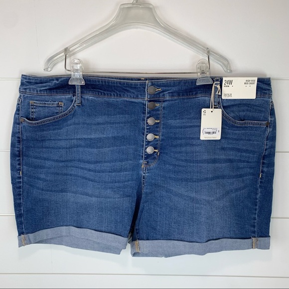 a.n.a | Shorts | Ana Womens Highrise Button Fly Denim Jean Shorts Size ...